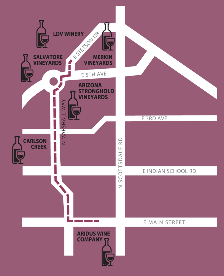 Wine Trail Map – Scottsdale Wine Trail